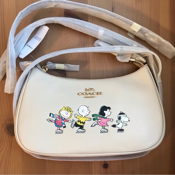 Coach | Bags | Coach X Peanuts Teri Shoulder Bag With Snoopy And ...